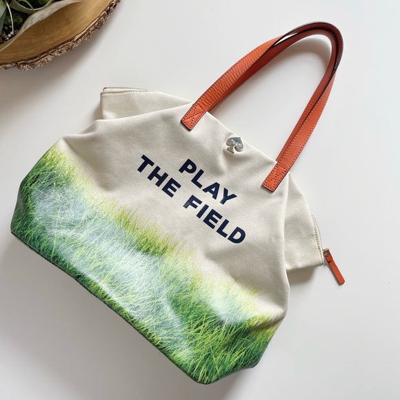 kate spade | Bags | Kate Spade Play The Field Grass Tote Bag | Poshmark